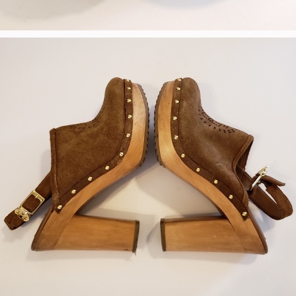 Tory Burch | Shoes | Tory Burch Suede Studded Clogs | Poshmark
